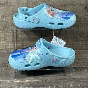 CROCS | Shoes | Crocs Fun Lab Disneys Frozen Ii Elsaanna Ice Blue Clog ...